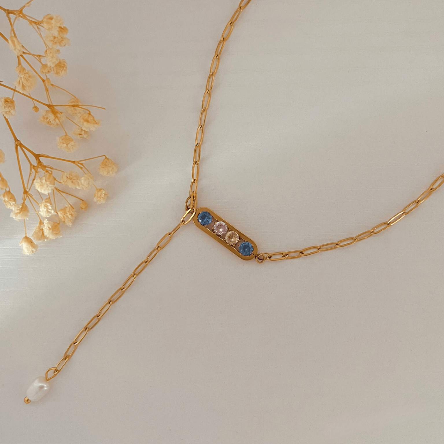 ANA Necklace – Natural Pearl Layered Necklace - xipaia.com