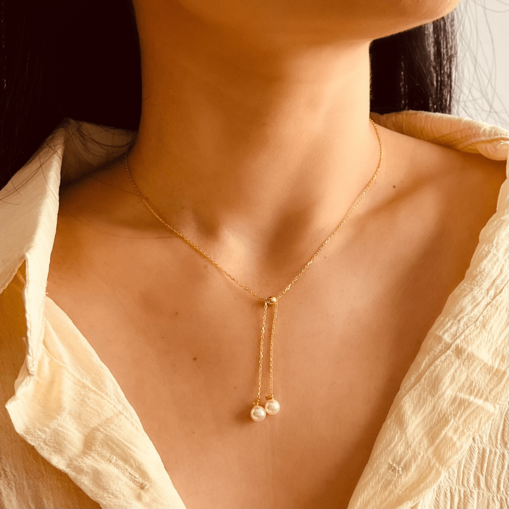 ANA Necklace – Natural Pearl Layered Necklace - xipaia.com